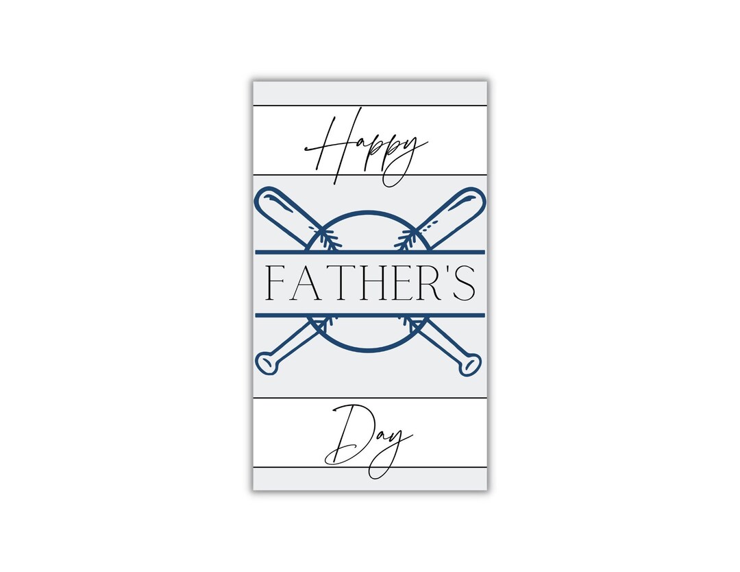 Baseball Father's Day Gift Tags – Printable Goodie Bag Favors (PDF) - Etsy