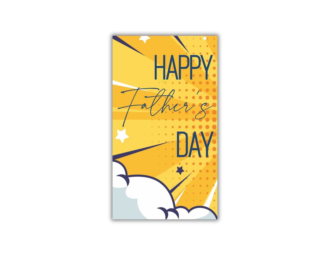 Father's Day Gift Tag, Comic Fathers Day Gifts, Superhero Dad Gifts ...