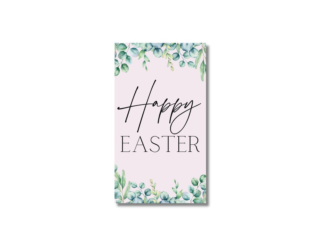 Floral Easter Gift Tags: Printable Basket Labels (PDF) - Etsy