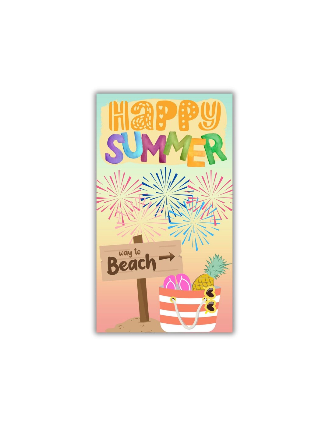 Happy Summer Gift Tags: Teacher & Student End of Year (printable PDF ...