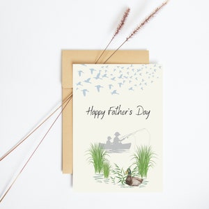 Father's Day Fishing Card: Printable Greeting Card for Dad (PDF) - Etsy