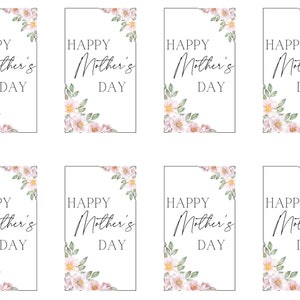 Mother's Day Gift Tag Pink Flower, Happy Mothers Day, Printable Gift ...