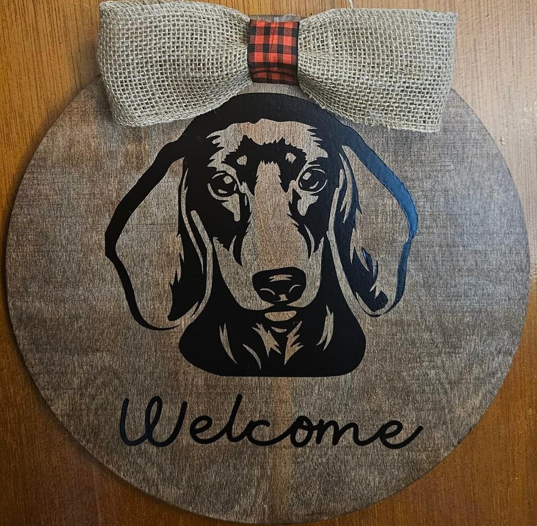 Weiner Dog Welcome Sign - Etsy