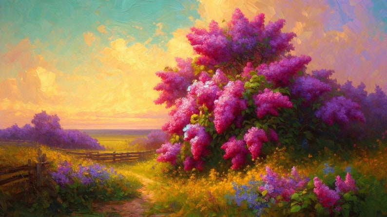 Lilac Whispers High Relief Digital Art Screensavers 4K Samsung & UHD ...