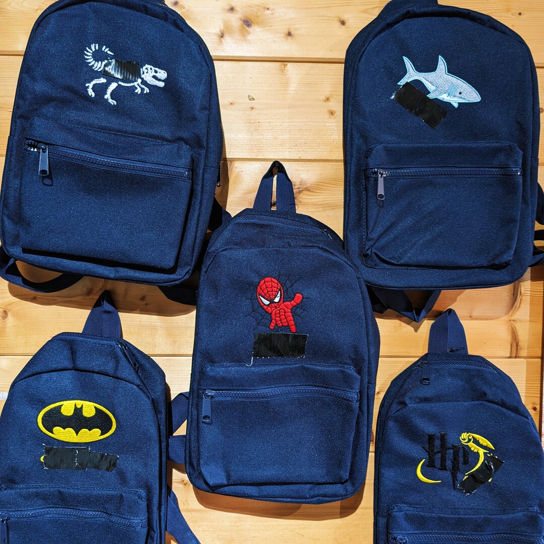 Kids Backpack-spidermsn , Batman, Dinosaur, Cocomelen,shark and Harry ...