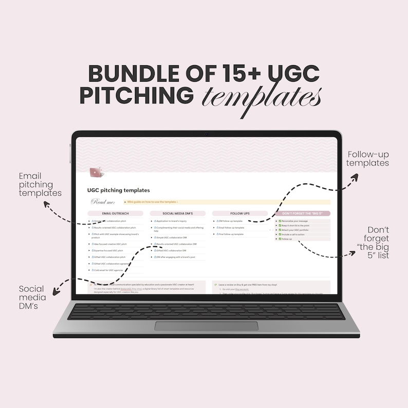 UGC Pitching Templates, UGC Email and DM Pitches, Follow-up and Email ...