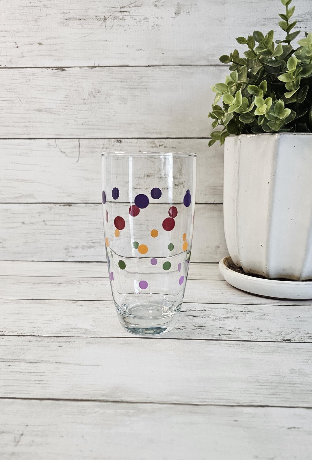 The Pampered Chef, Vintage, Simple Additions Dot, Glass Beverage ...