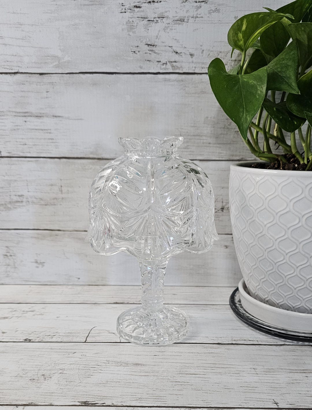 Vintage Fifth Avenue Crystal Clear Glass Fairy Lamp - Etsy