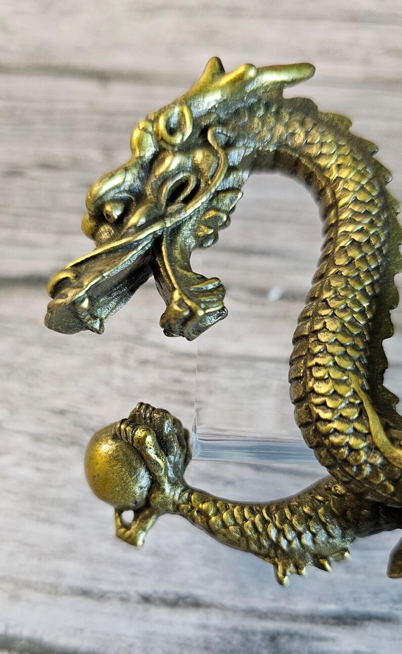 Vintage Japanese Brass Dragon Figuren - Etsy