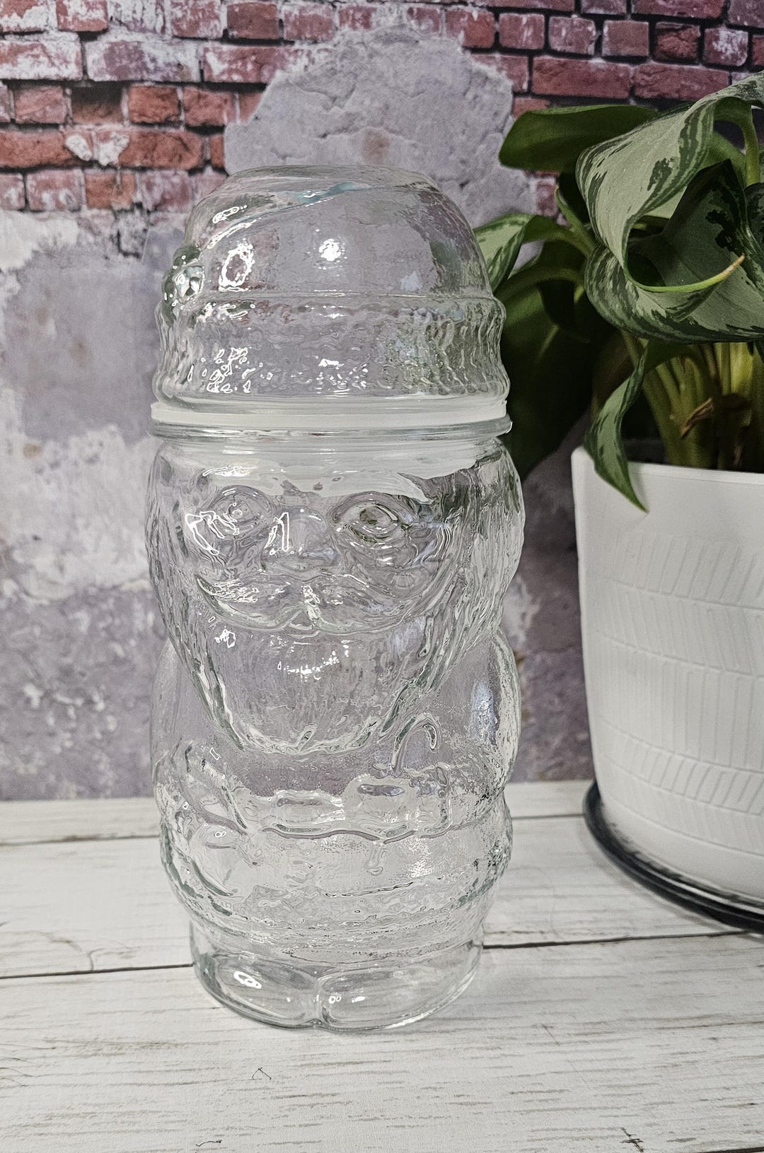 Libby Santa Clear Glass Canister or Jar - Etsy