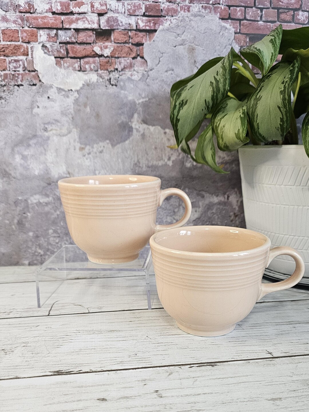 Vintage Light Pink Fiestaware Coffee Mugs, Set of 2 - Etsy