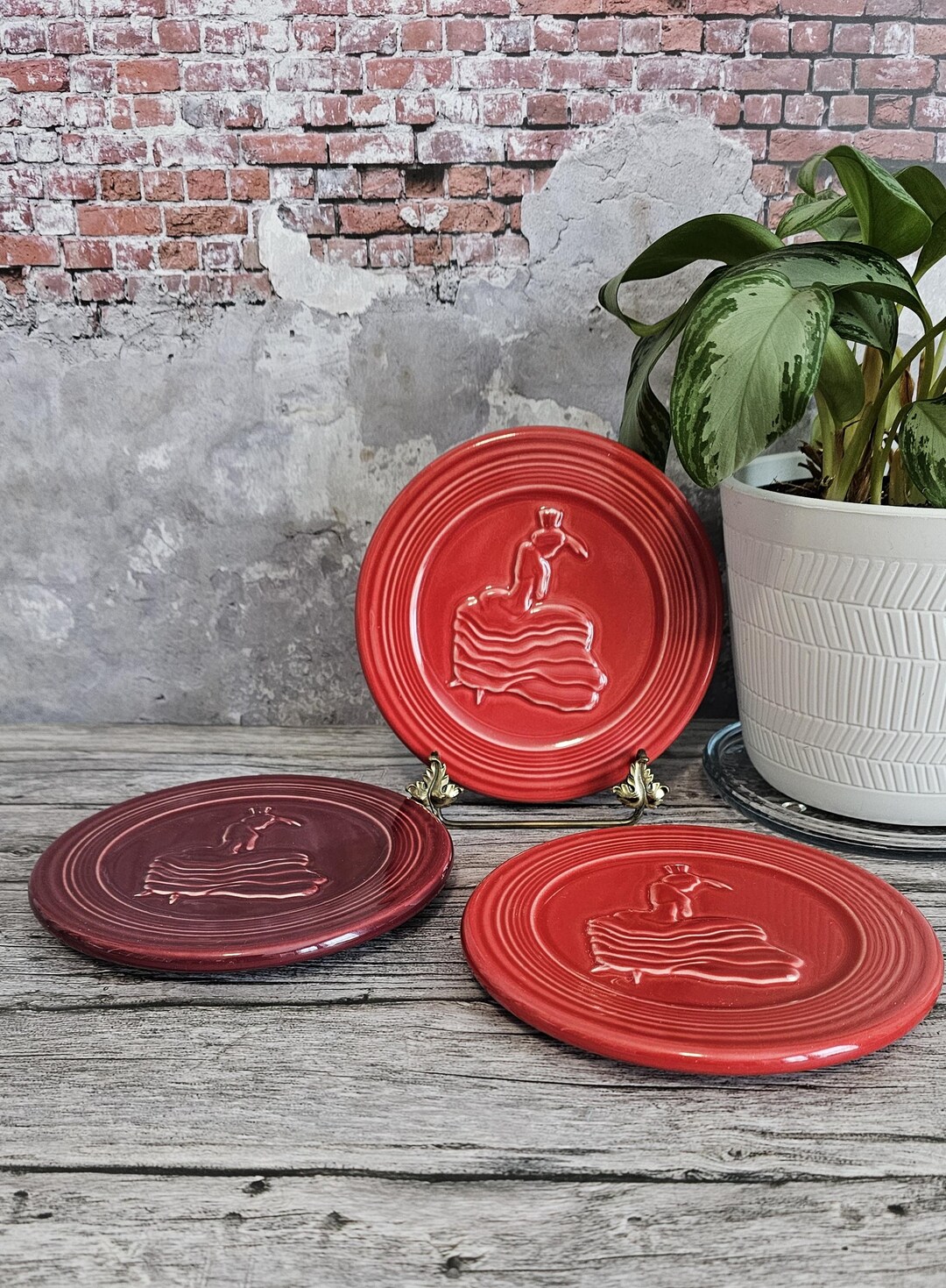 Vintage Fiesta Ware Colored Trivet - Etsy