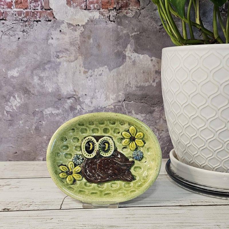 Owl Dish - Etsy