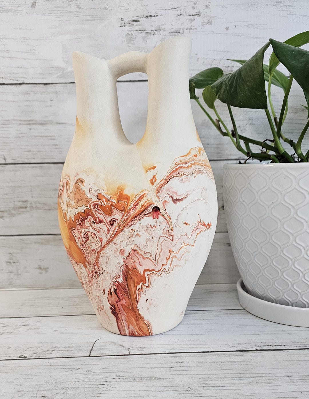 Nemadji Pottery, Wedding Vase - Etsy