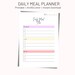 Daily Meal Planner, Food Planner, Food Diary, Daily Food Diary, Menu ...