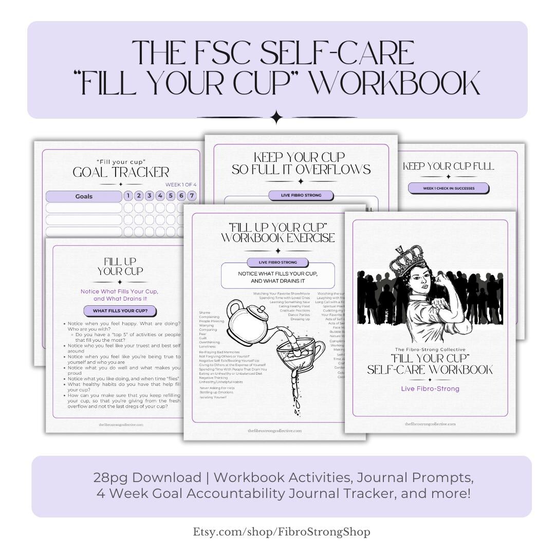 The FSC "fill Your Cup" Self-care Workbook | Printable/downloadable ...