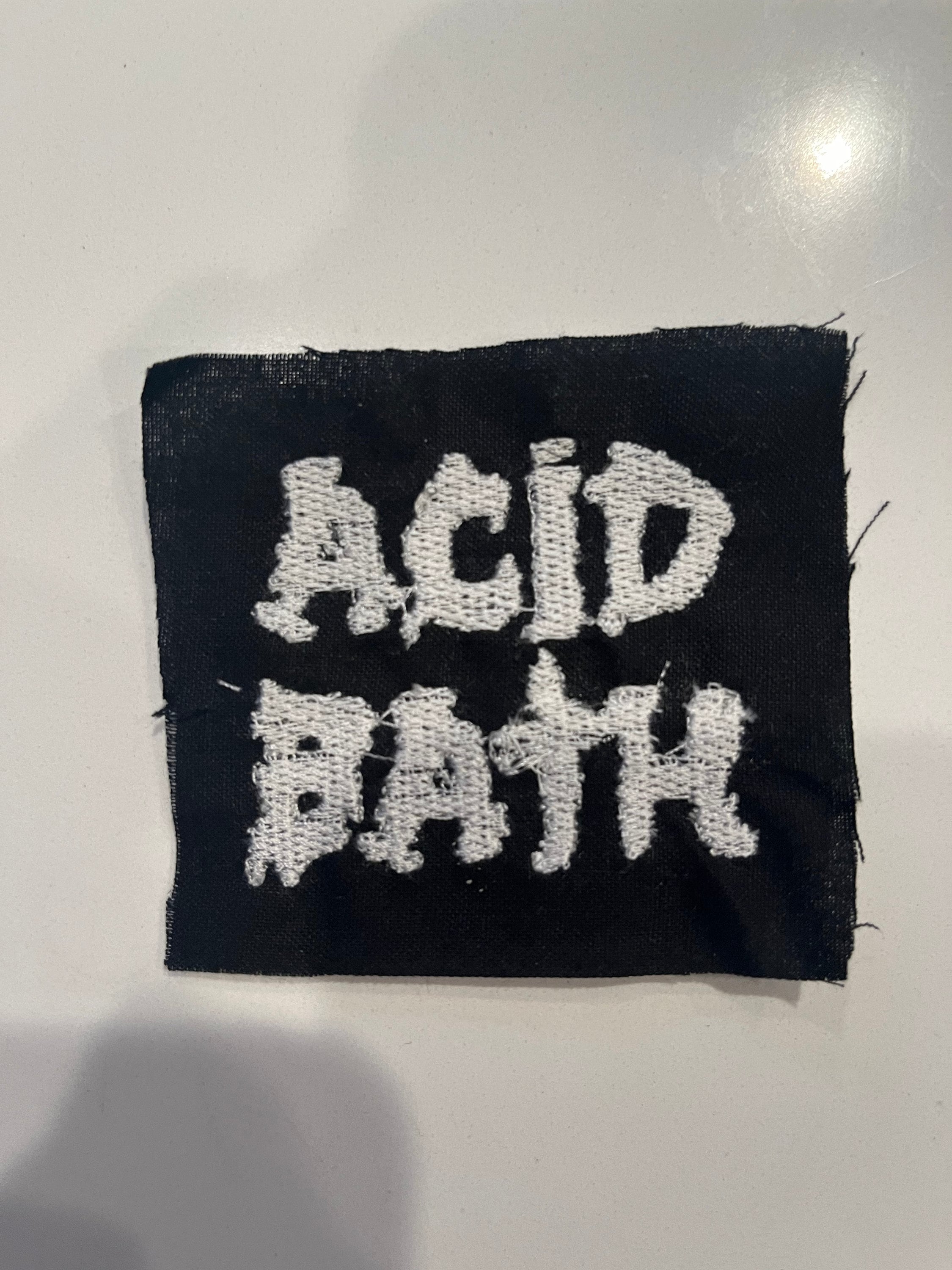 Acid Bath Embroidered Patch - Etsy