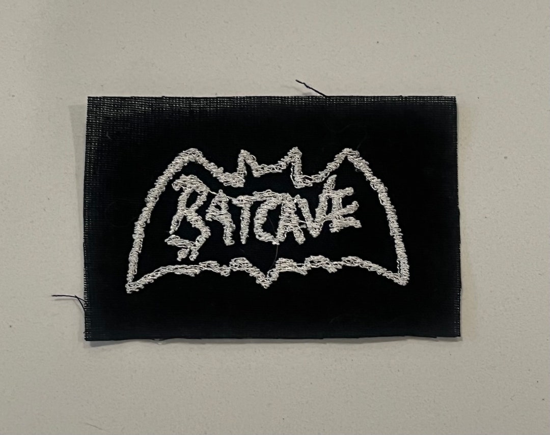 The Batcave Embroidered Patch - Etsy