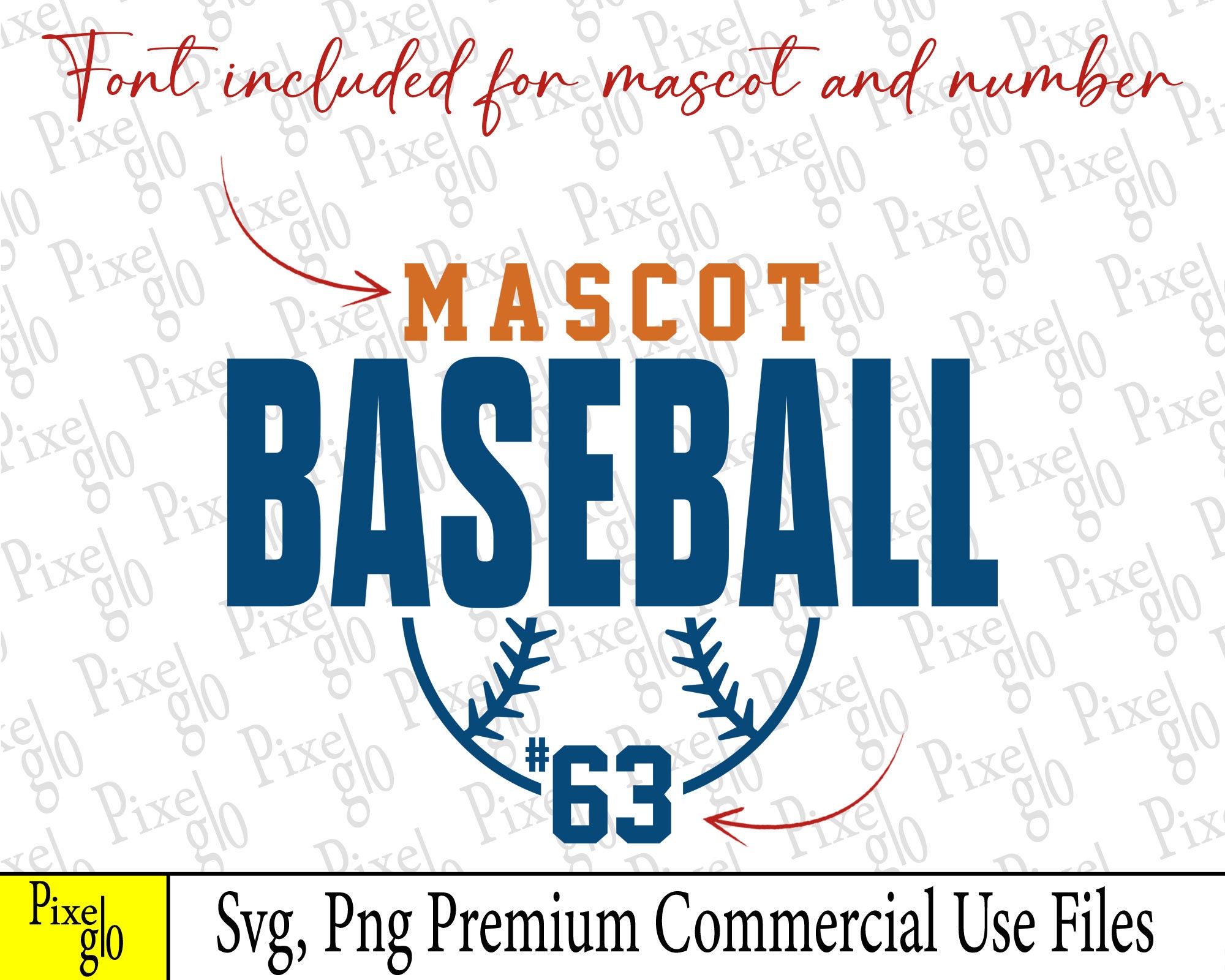 Mascot Baseball Svg, Half Baseball Svg, Baseball Svg, Digital Download ...