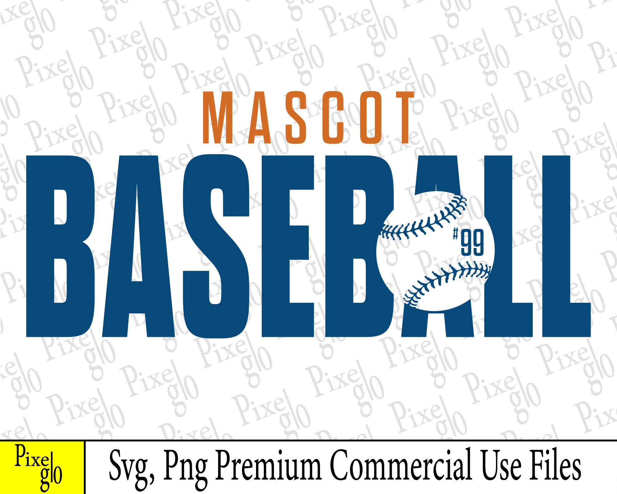 Mascot Baseball Svg, Baseball Svg, Baseball Png, Digital Download ...