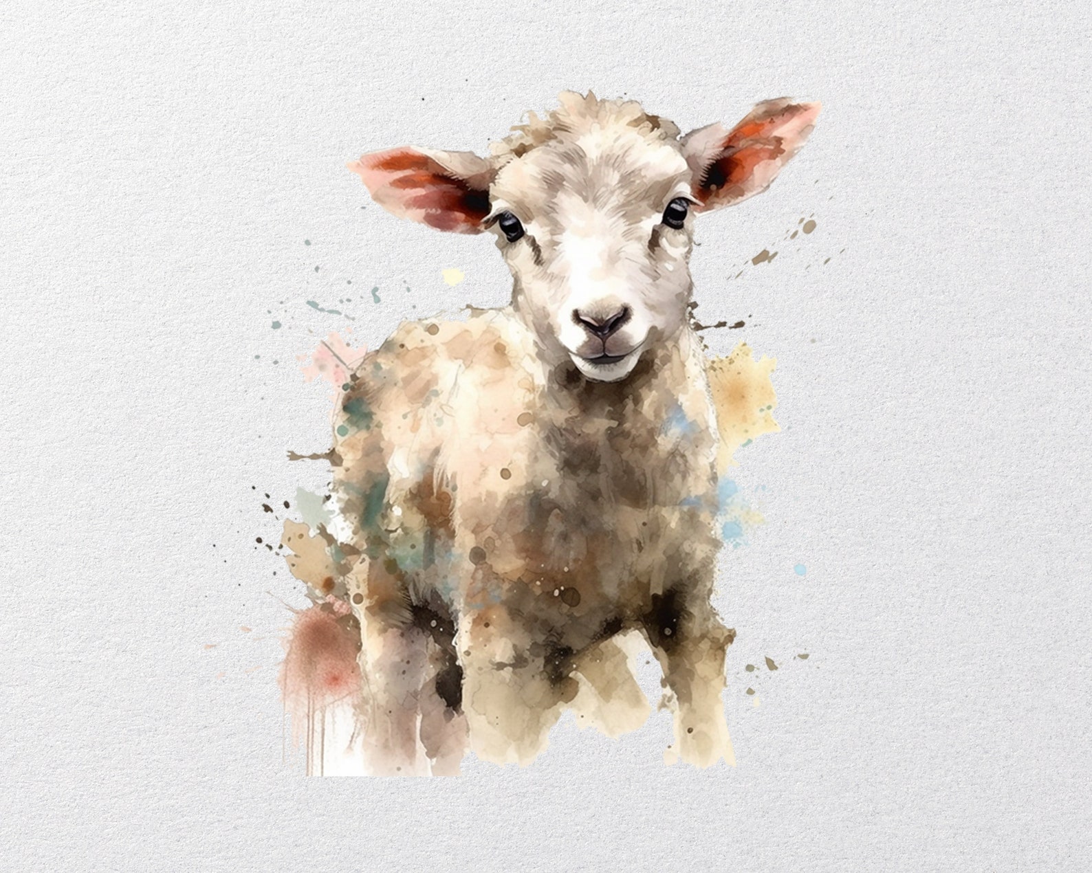 Lamb Clipart, Bundle Png, Baby Animal Png, Watercolor Png, Baby Sheep ...