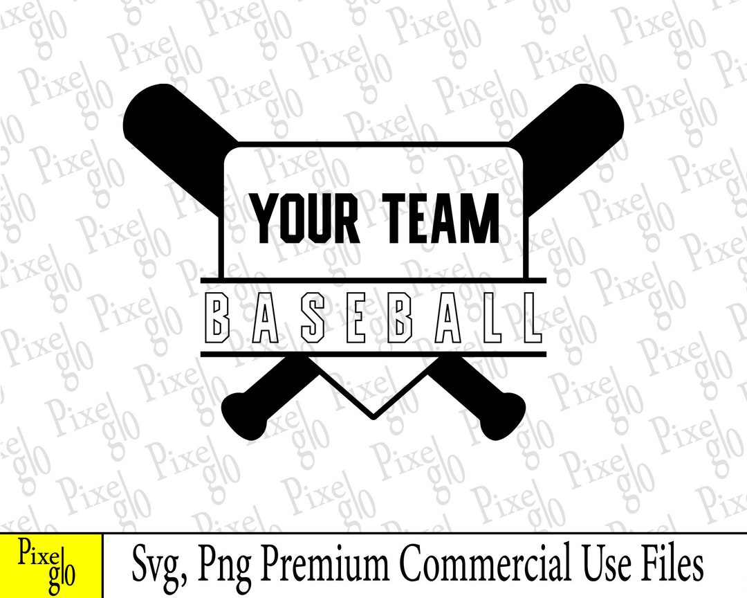 Baseball Base Svg Baseball Bat Svg Your Text Svg Numbers - Etsy