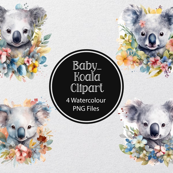 Koala Clipart - Etsy