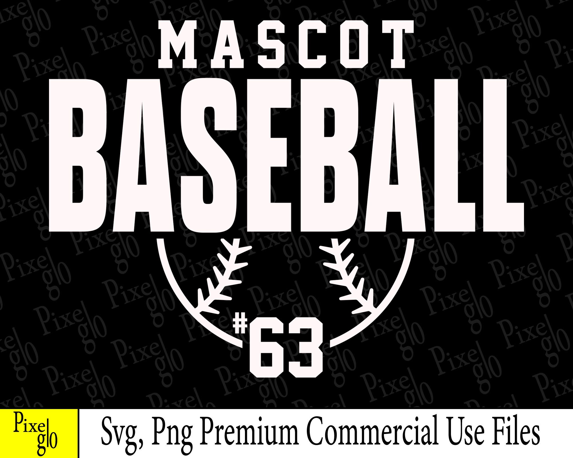 Mascot Baseball Svg, Half Baseball Svg, Baseball Svg, Digital Download ...