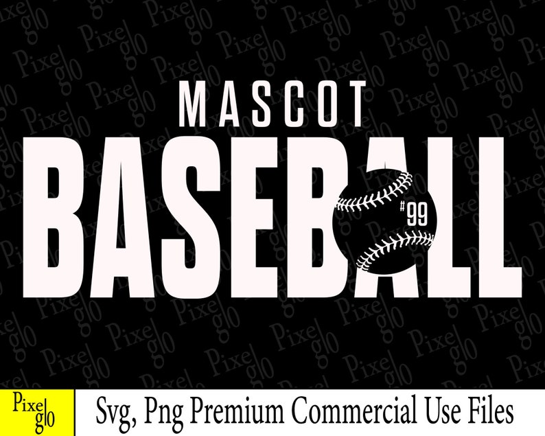 Mascot Baseball Svg, Baseball Svg, Baseball Png, Digital Download ...