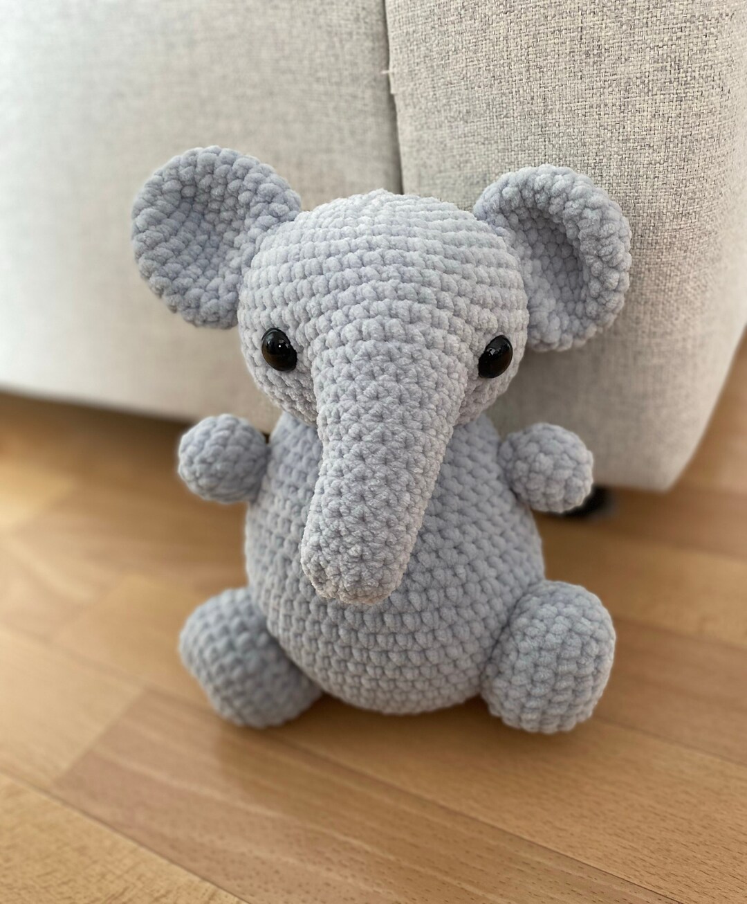 Elephant Crocheted Stuffed Animal Crocheted Amigurumi - Etsy