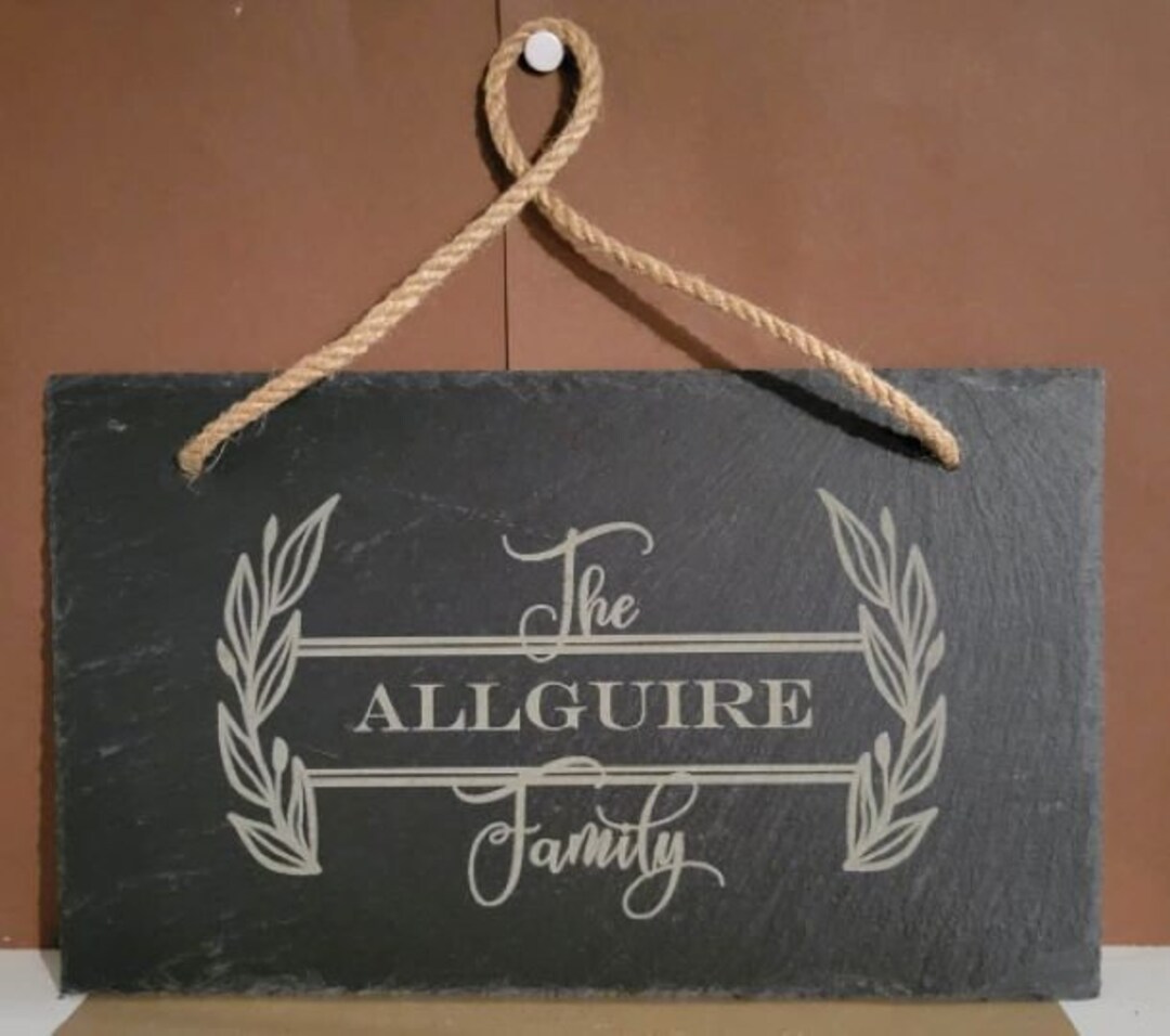 Personalized Slate Family Sign-house Warming Wedding - Etsy