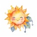 Happy Sun Water Color Painting | 12 High Quality JPG Clipart Pack ...