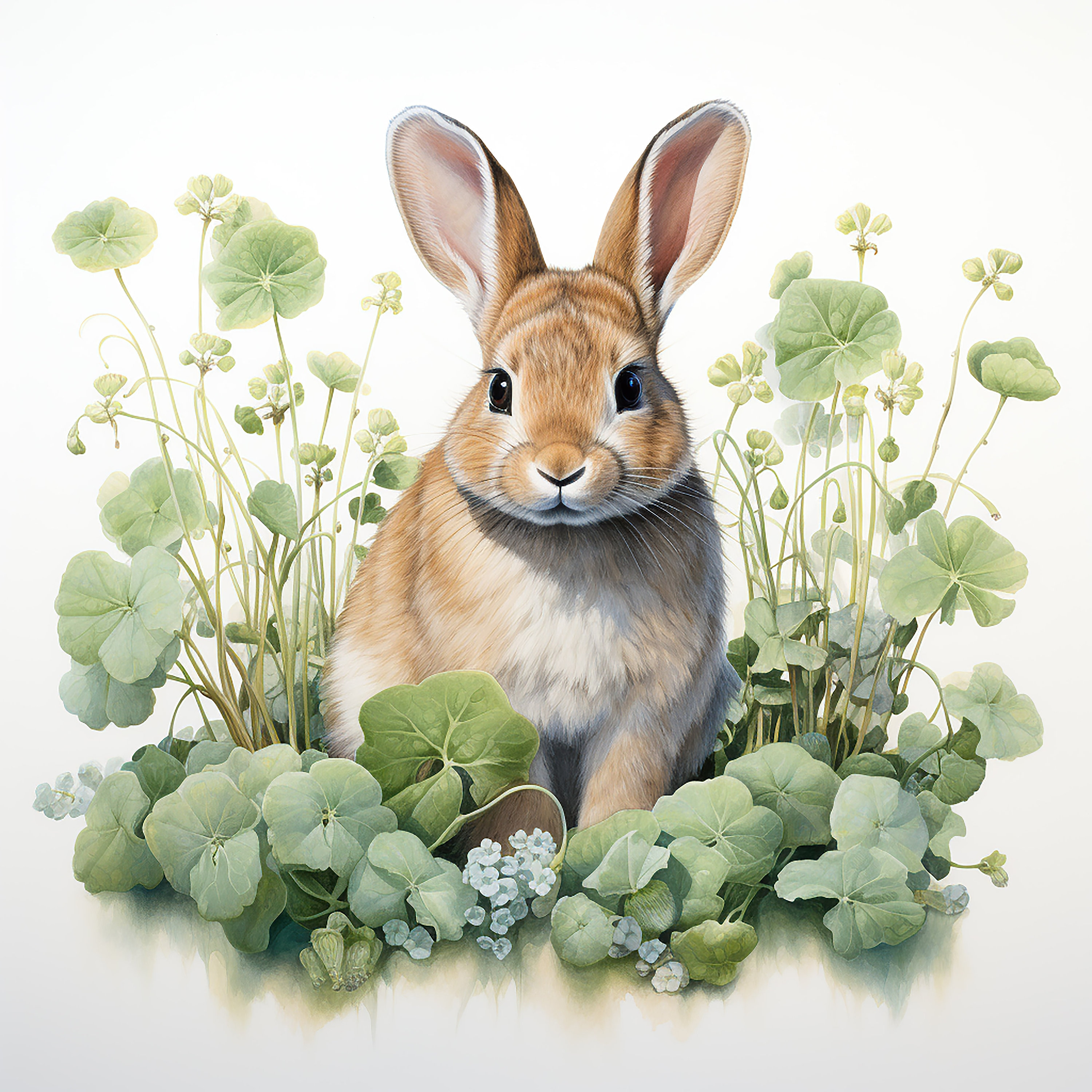 Easter Rabbits Water Color Painting | 15 High Quality JPG Clipart Pack ...