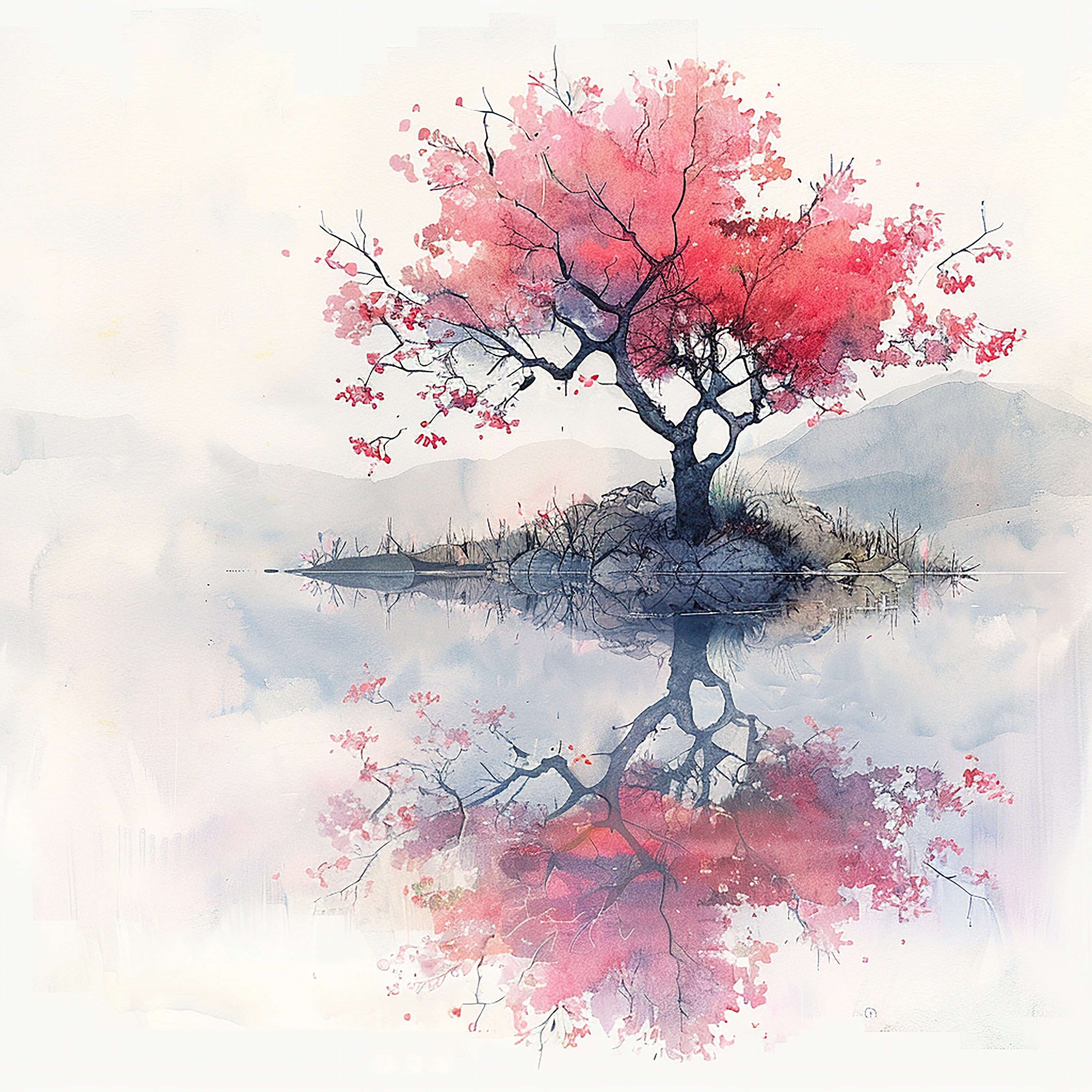 Redbud Tree | Water Color Painting | 15 High Quality JPG Clipart Pack ...