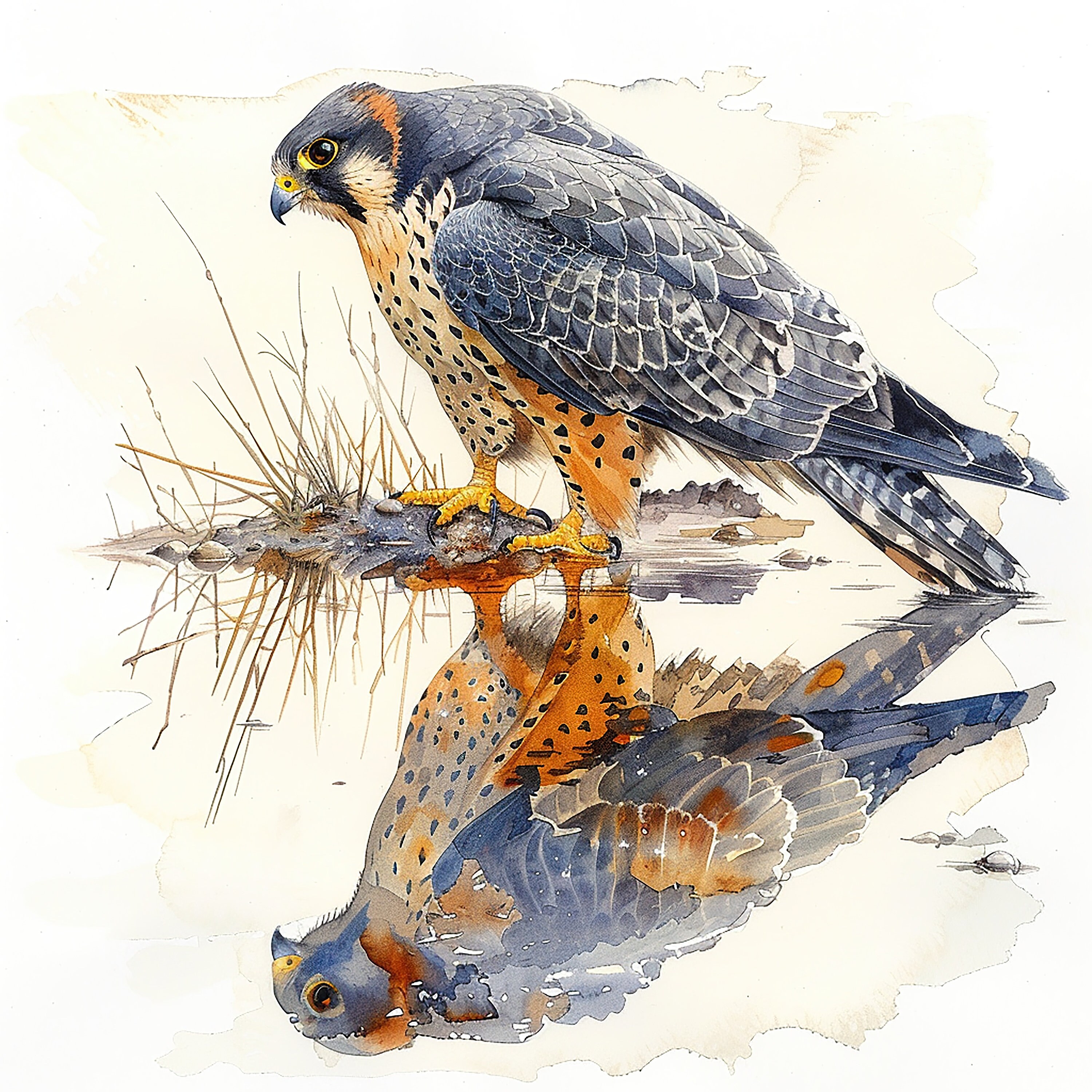 Falcon | Water Color Painting | 16 High Quality JPG Clipart Pack ...