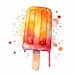 Rainbow Popsicle Water Color Painting | 12 High Quality JPG Clipart ...