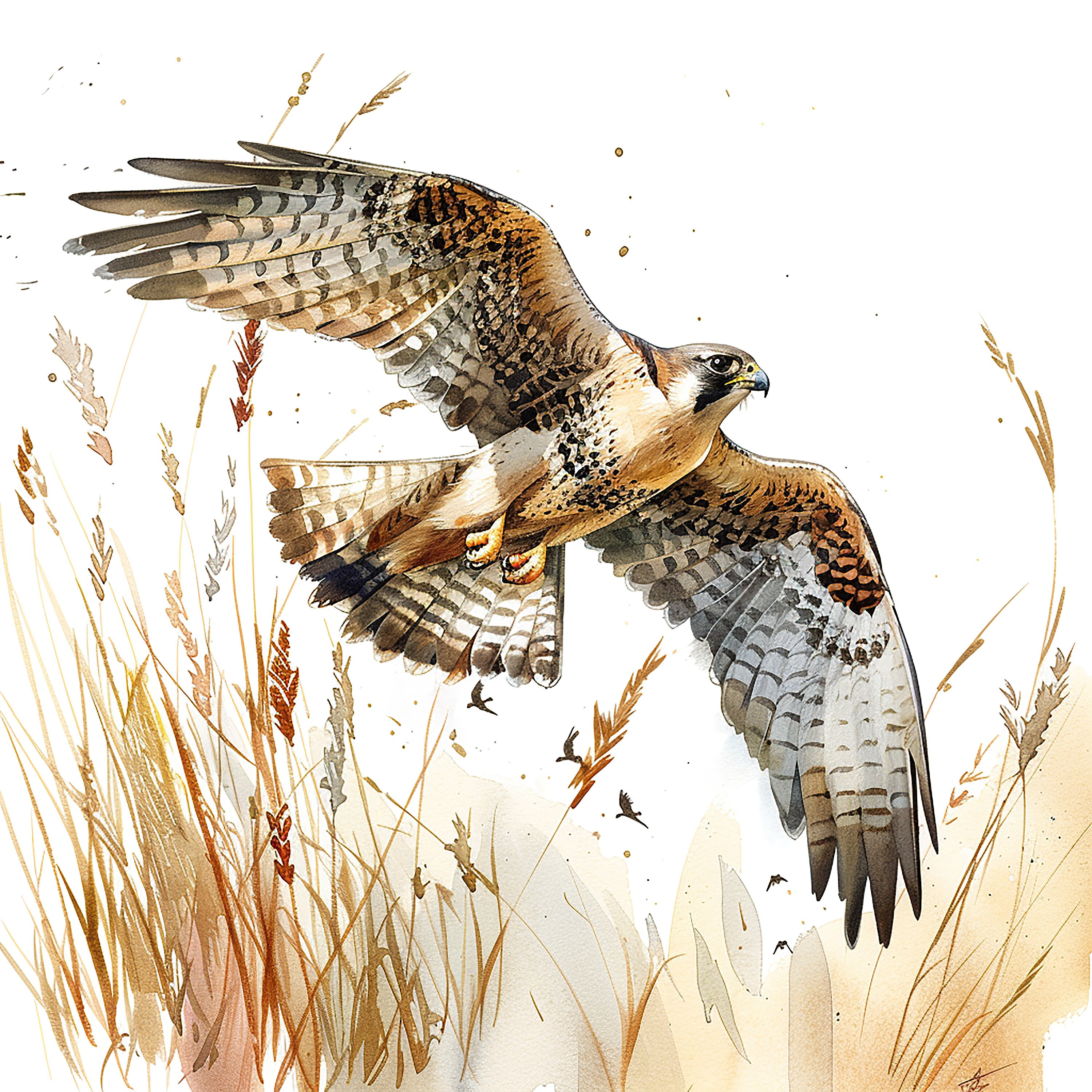 Falcon | Water Color Painting | 16 High Quality JPG Clipart Pack ...
