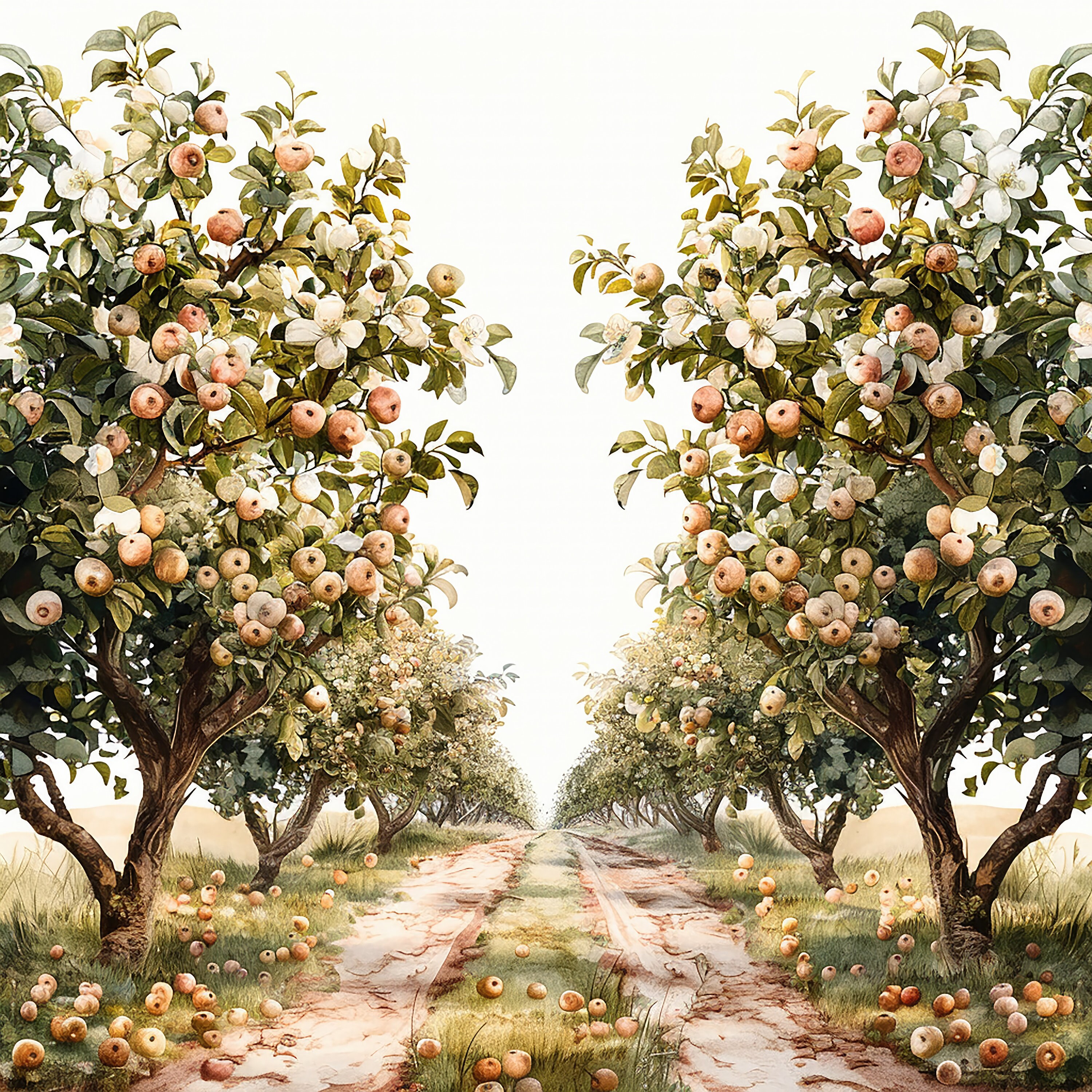 Apple Tree | Water Color Painting | 15 High Quality JPG Clipart Pack ...