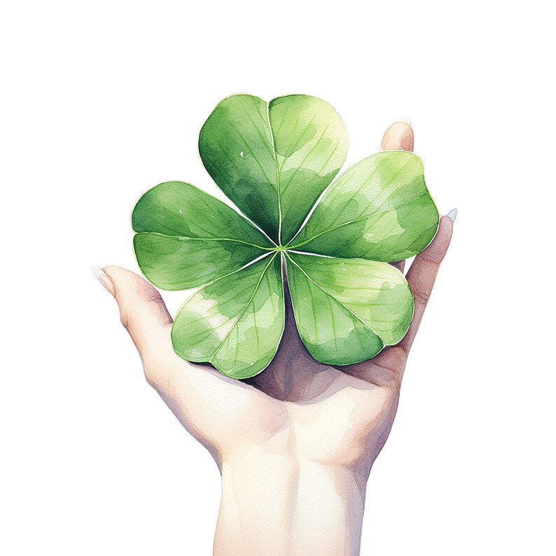 Clover Water Color Paintings | 15 High Quality JPG Clipart Pack ...