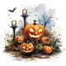 Halloween Jack-o'-lantern Water Color Painting | 15 High Quality JPG ...