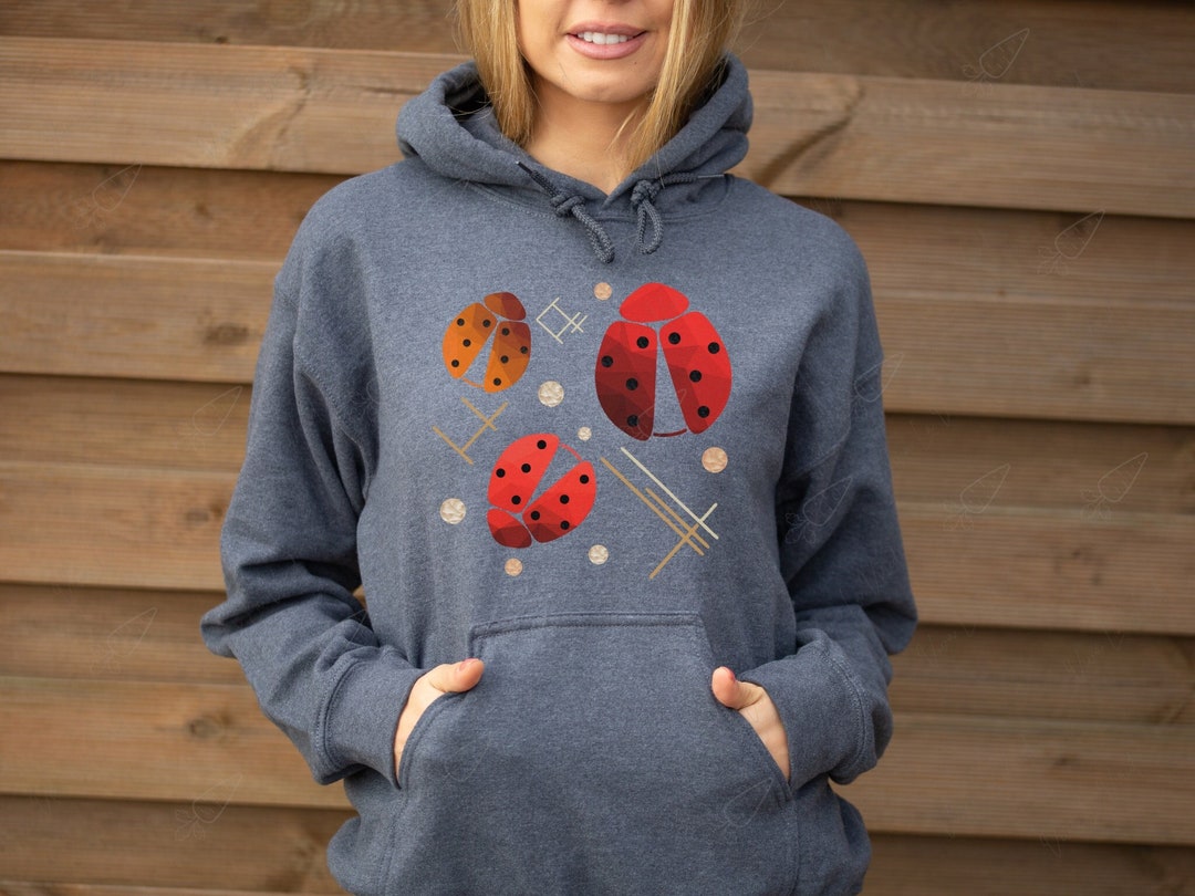 Ladybug Hoodie Gift Idea for Bug Lover Ladybird Sweatshirt Nature ...