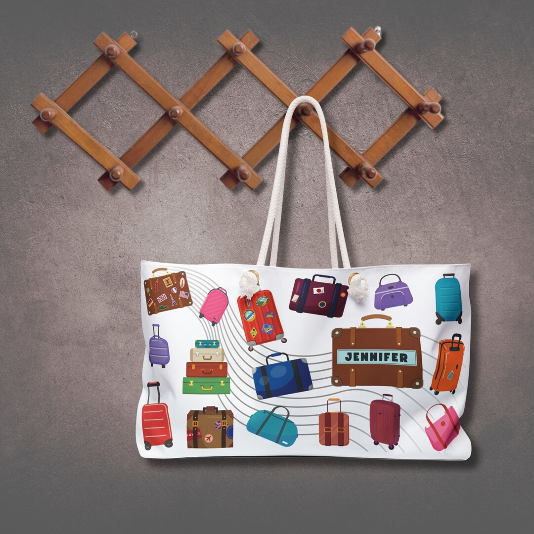Personalized Weekender Bag, Travel Essential, Overnight Bag, Gift for ...