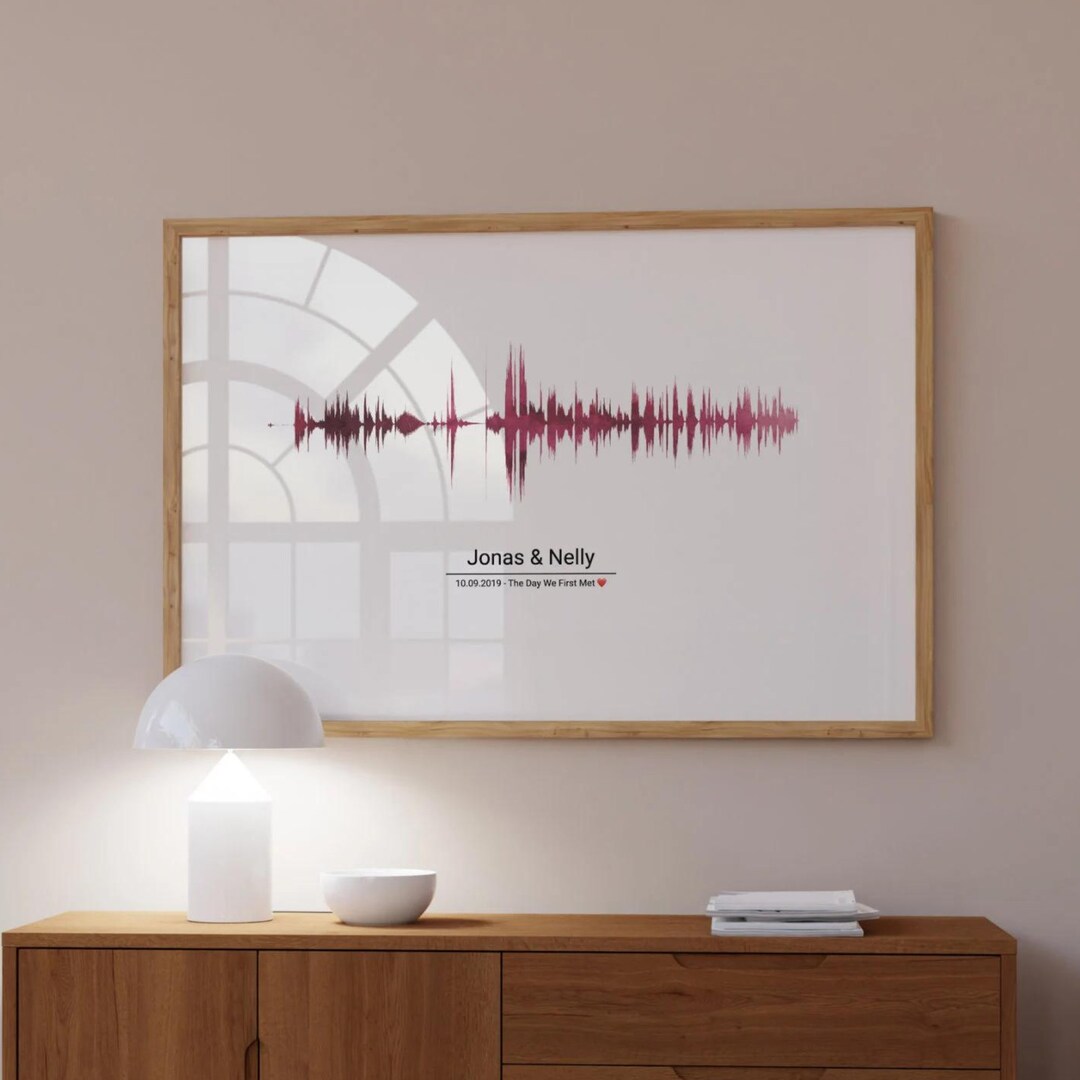 Personalized Soundwave Art, With QR Code, Scannable, Custom Soundwave ...