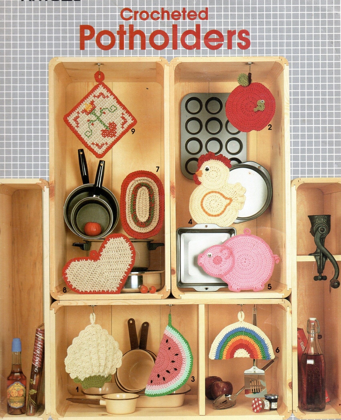 Vintage Crochet Chicken Potholder Pattern From 1983 - Cute and Easy - Etsy