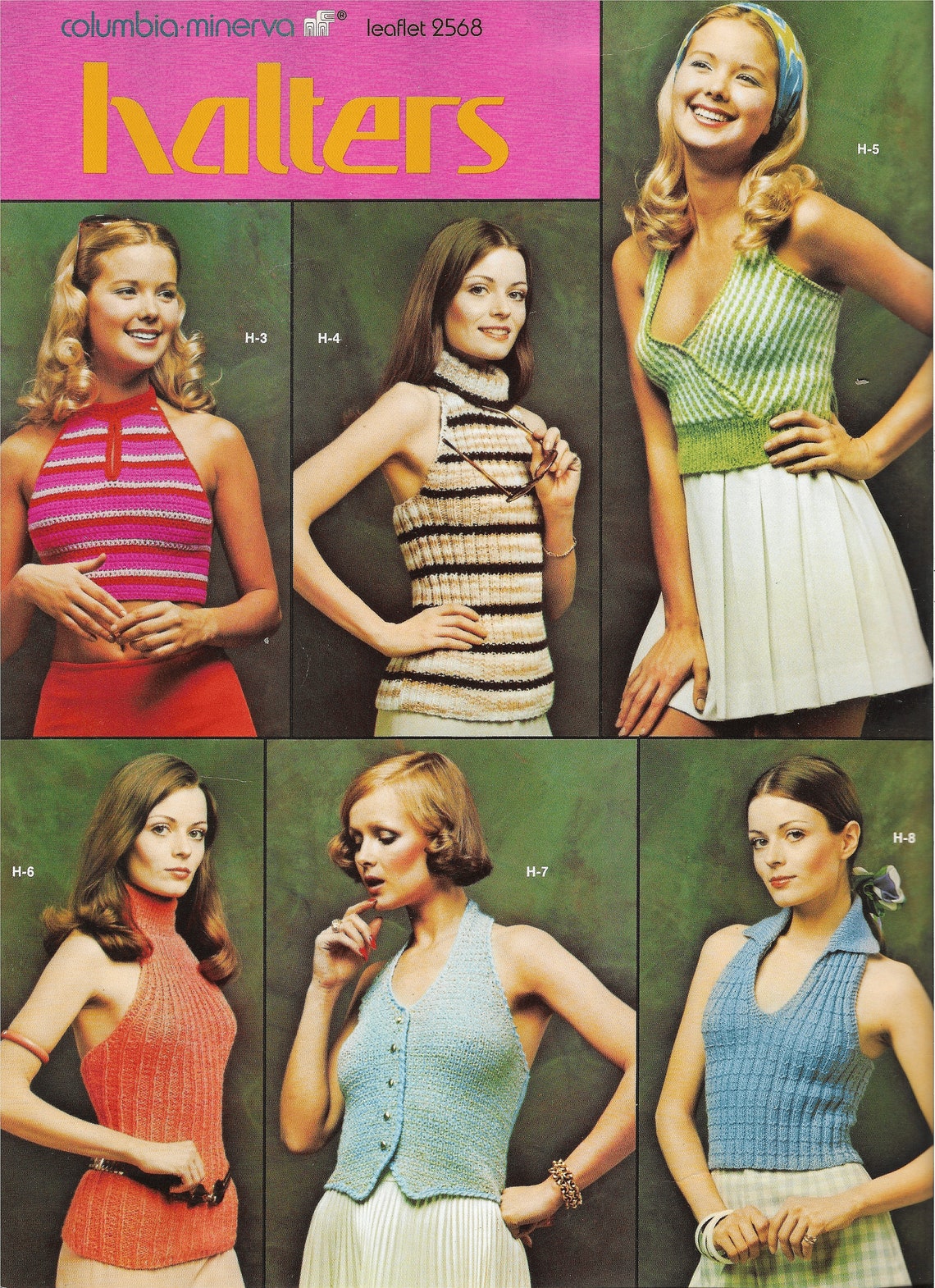 Vintage Crochet/knit Keyhole Halter Top - Cute Retro Women's Summer ...