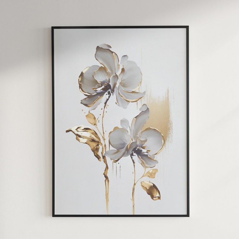 Orchids Acrylic Painting - Etsy UK
