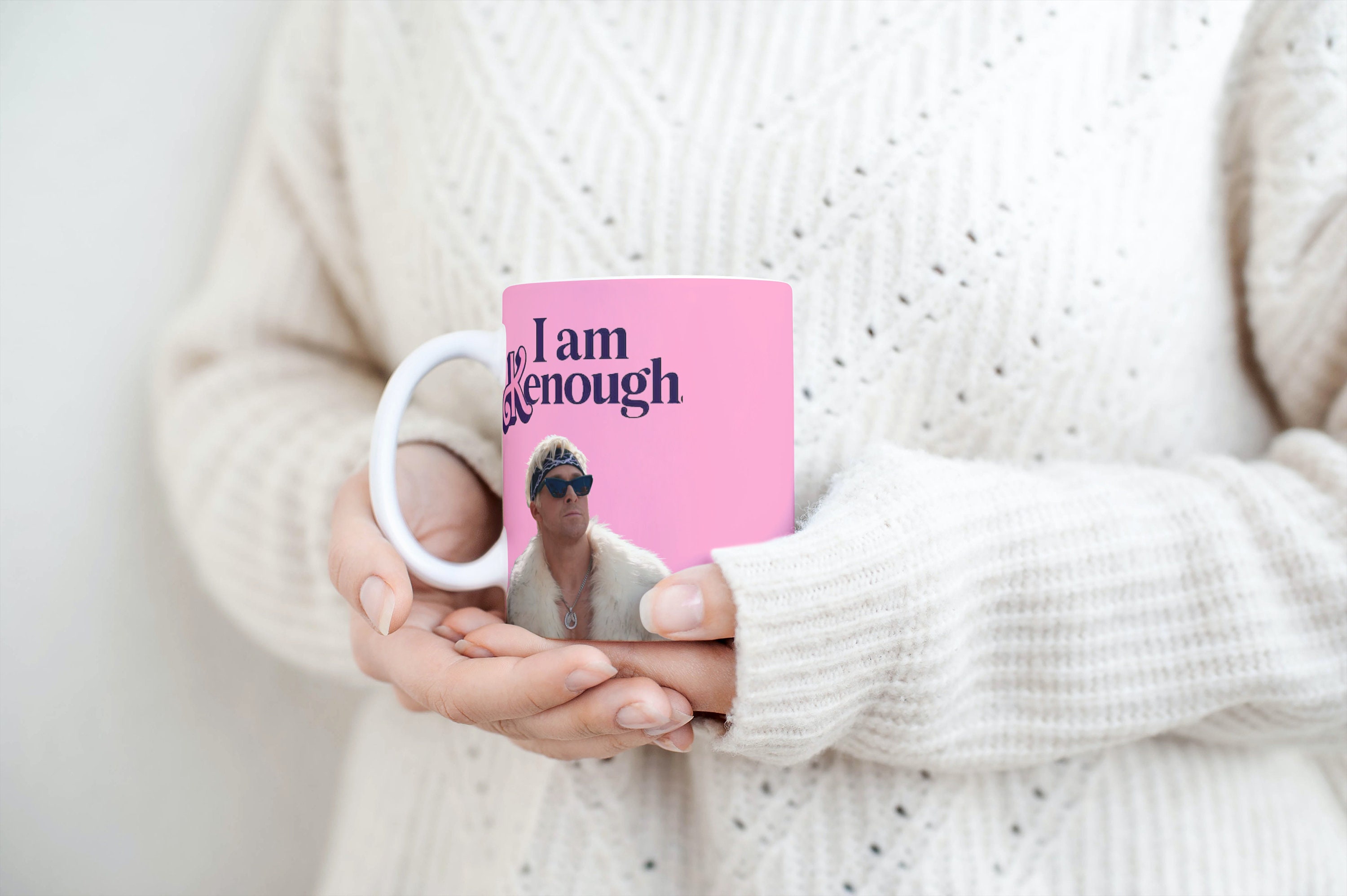 I Am Kenough Tye Die Mug Barbie Movie Merch Gift Coffee Ken Kenergy ...