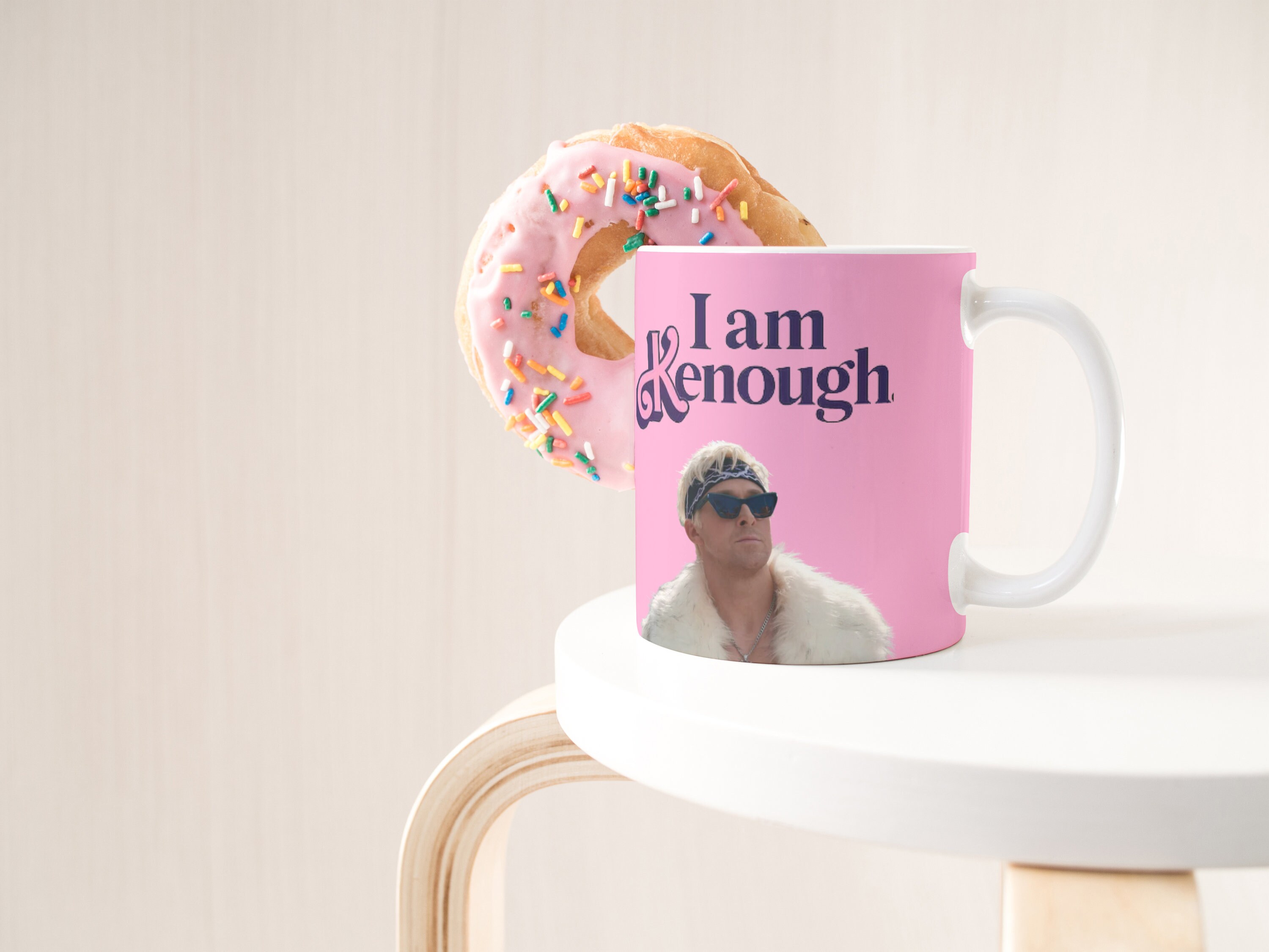 I Am Kenough Tye Die Mug Barbie Movie Merch Gift Coffee Ken Kenergy ...