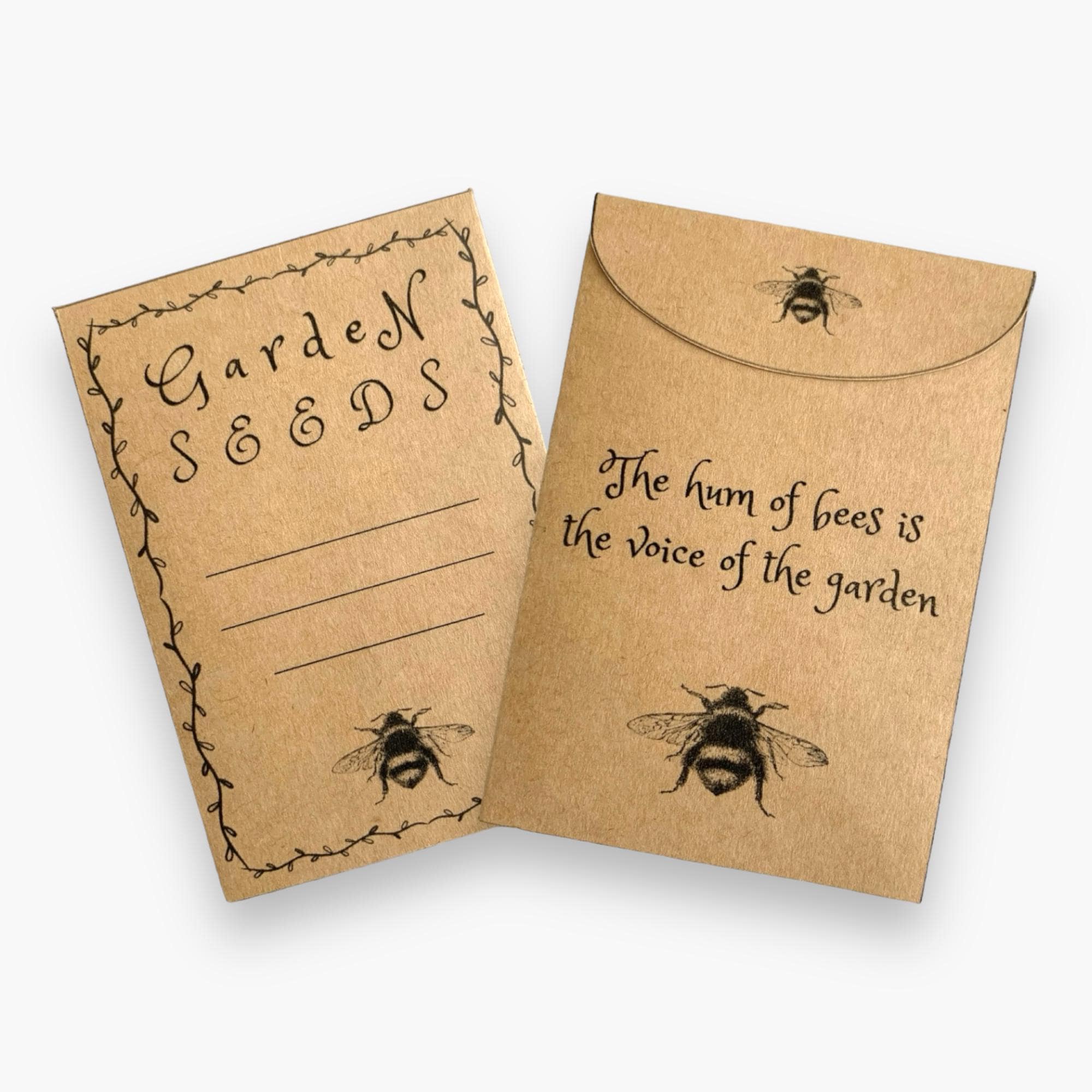 Bee Design Seed Saver Packet: Printable DIY Template - Digital Download ...
