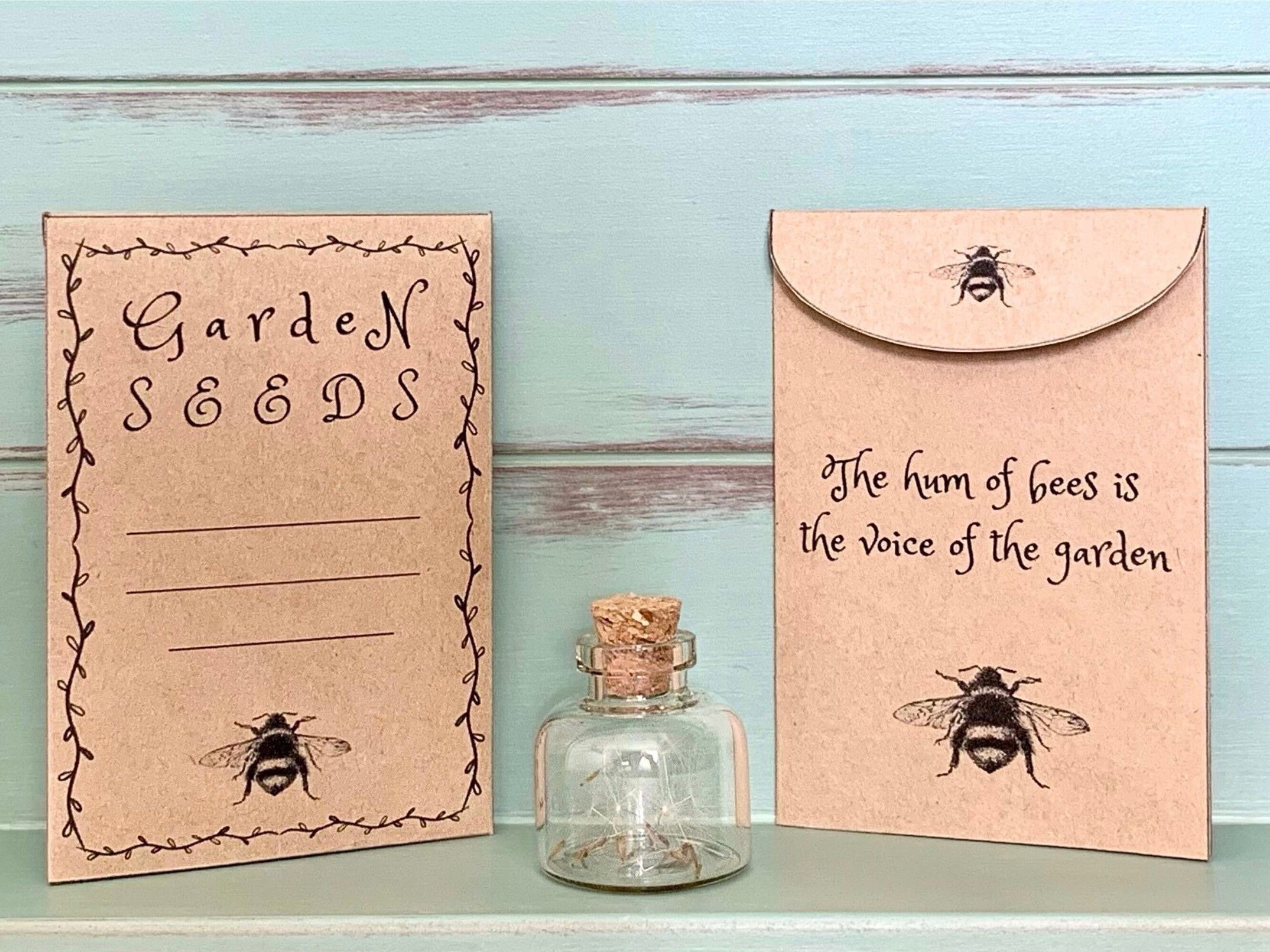 Digital Download Seed Saver Packet PRINTABLE Bee Design Seed - Etsy